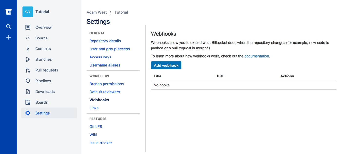 How to manually add the automatic deployment webhook to Bitbucket How to manually add the automatic deployment webhook to Bitbucket